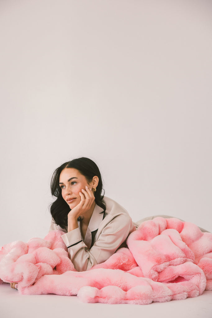 Extreme Ultra Cloud Pink Lemonade Plush Blanket | Minky Couture