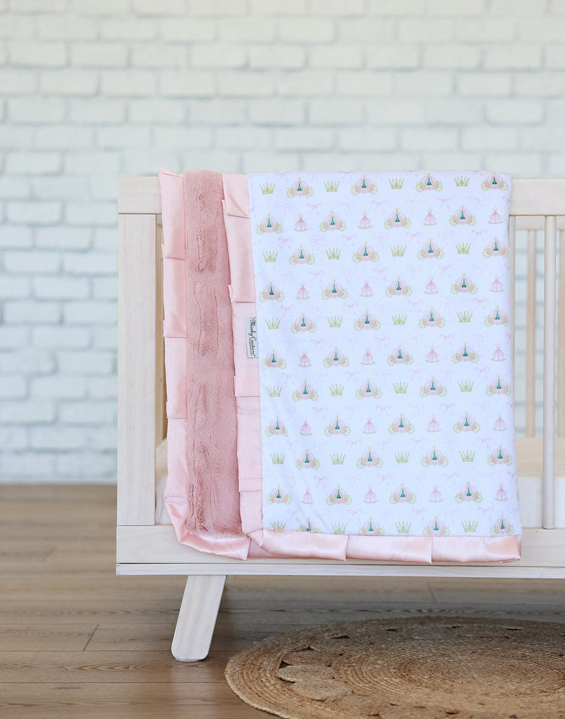 Princess Coach Plush Blanket | Minky Couture