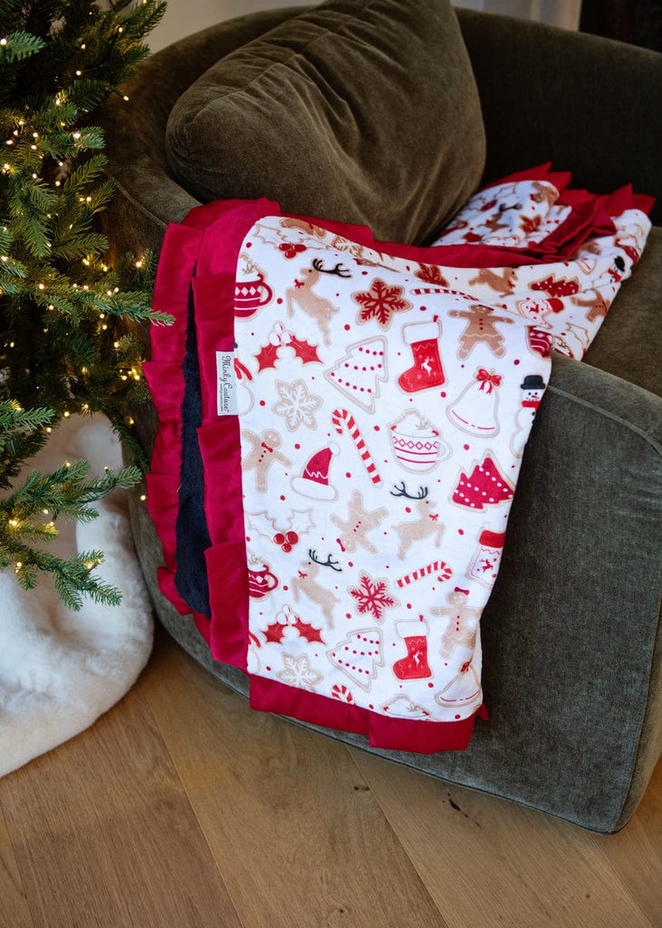 Christmas Cookies Plush Blanket | Minky Couture