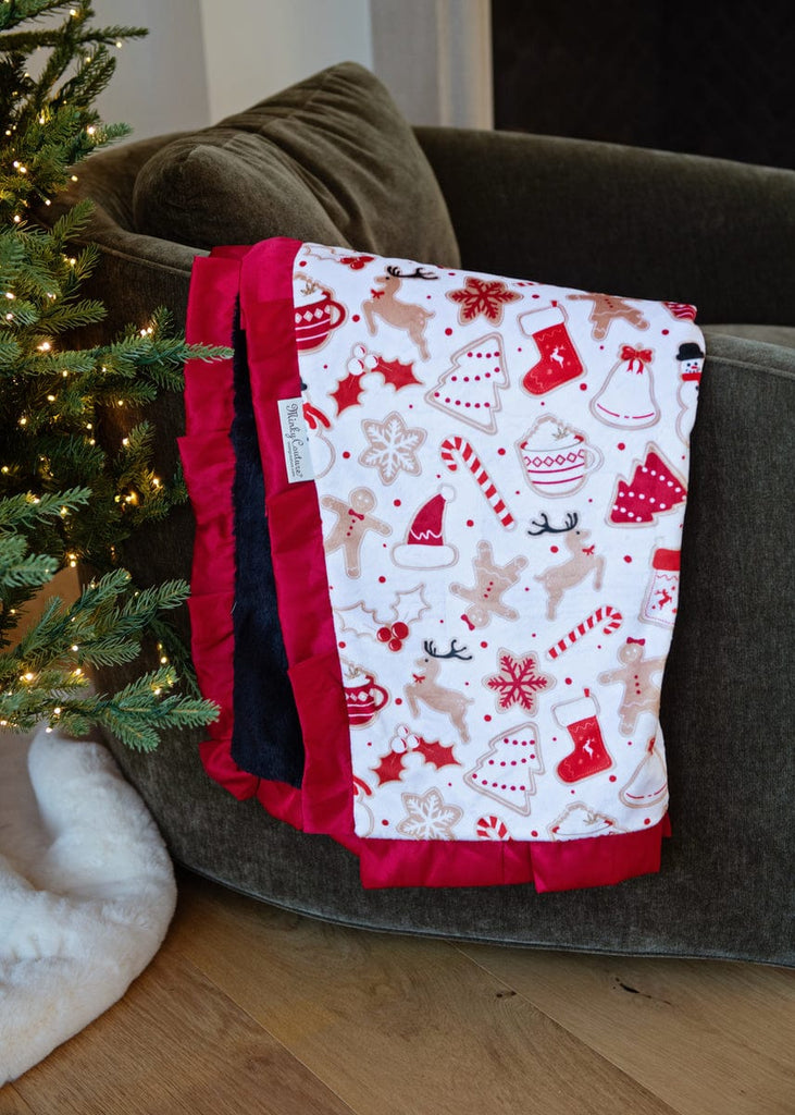 Christmas Cookies Plush Blanket | Minky Couture