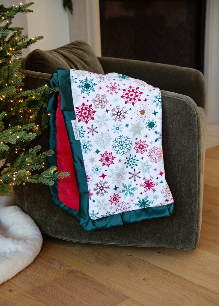 Snowflake 2025 Plush Blanket | Minky Couture