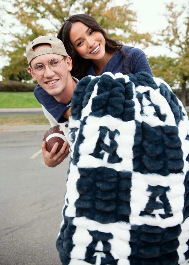 Utah State Aggies Minky Blanket | Minky Couture