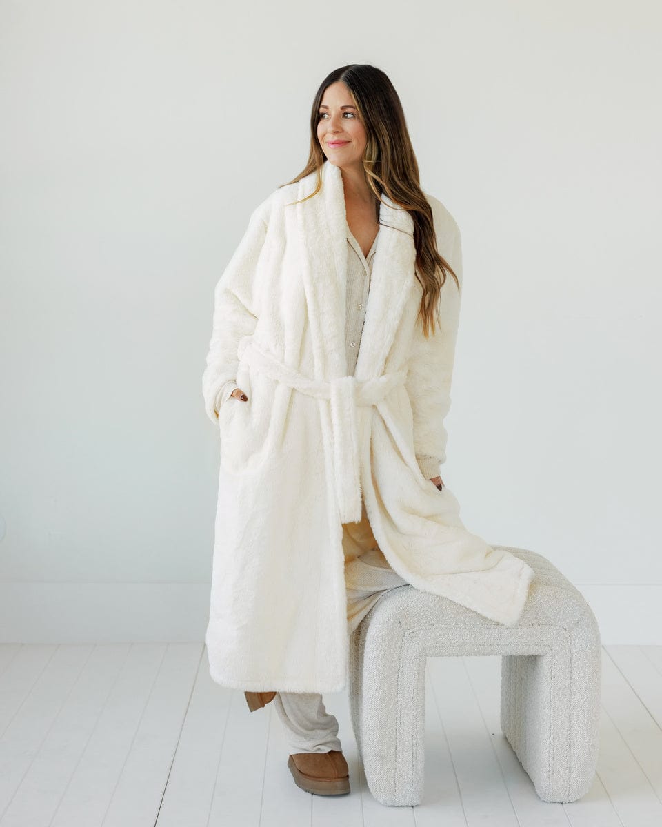 Cream Robe | Minky Couture