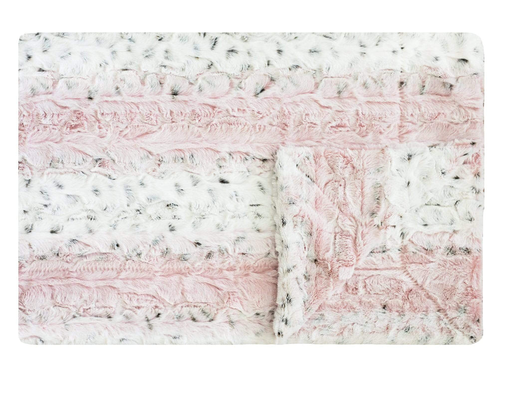 Sandra Pink Plush Blanket | Minky Couture